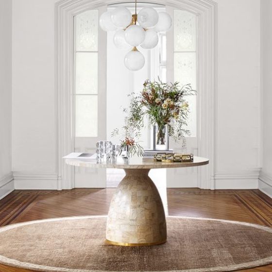 13 Creative Ways to Decorate a Round Entry Table - EdgeFurnish