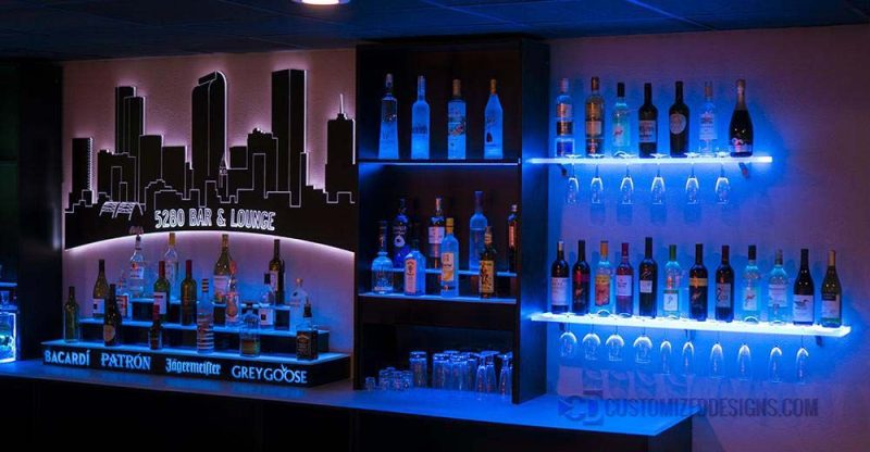 20 Unique Bar Shelf Ideas and 50 Home Bar Designs for Your Space ...